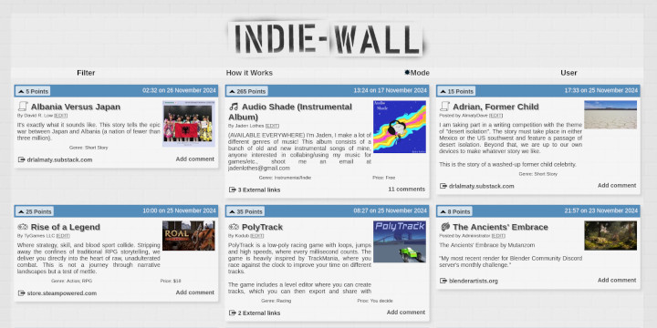 Indie-Wall